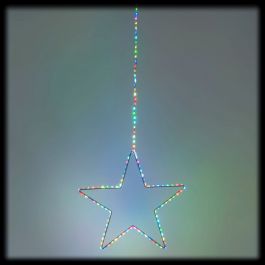 Stella luminosa 2D Ø 30 cm 113 microled Multiflash RGB